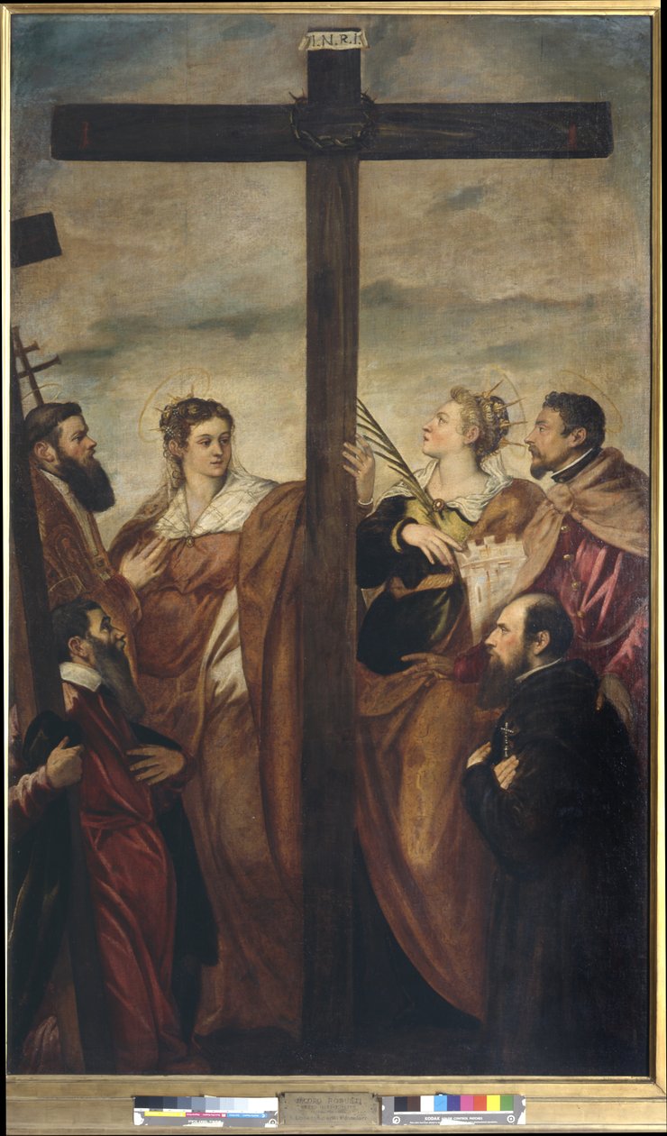 Saints Helena, Barbara, Andrew, Macarius, another Saint and a Devotee ...