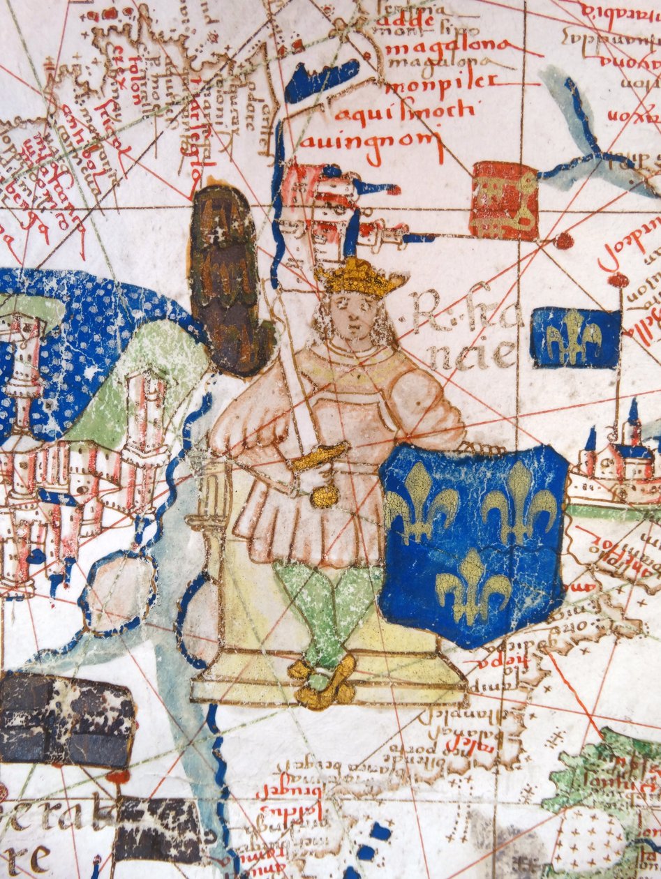 Renaissance map of Europe, Jacopo Russo (after) 1528