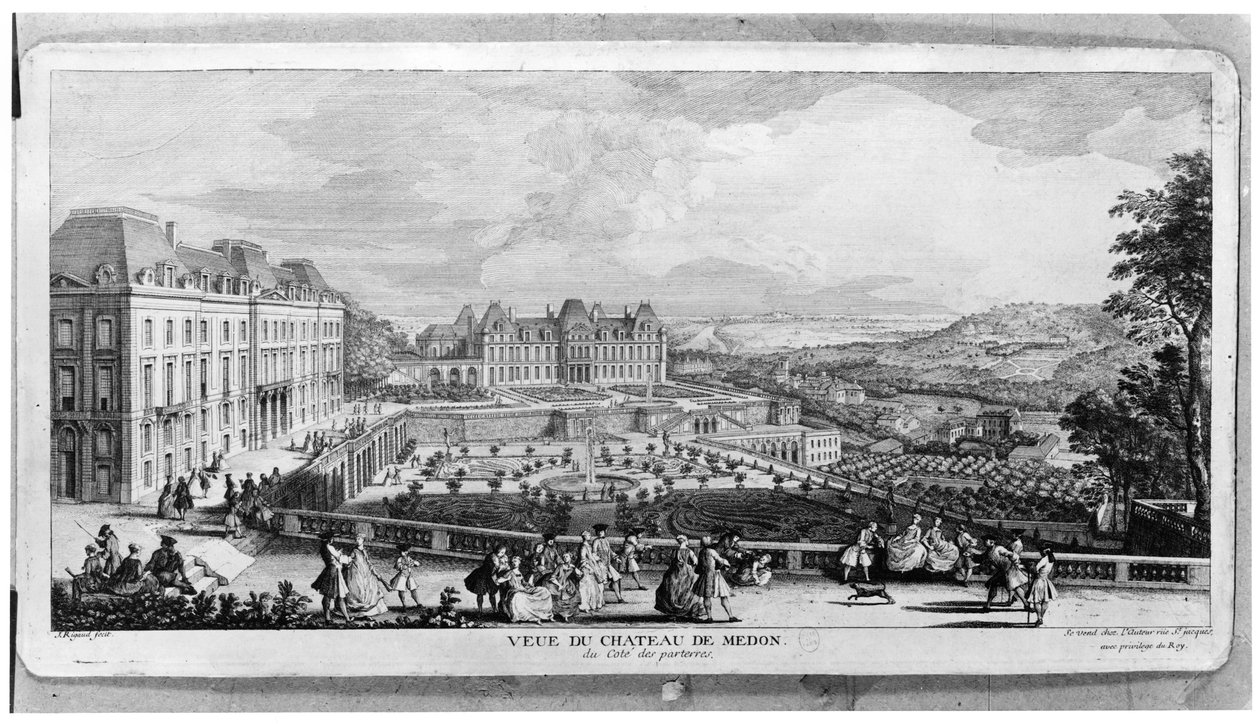 View of Chateau de Meudon by Jacques Rigaud