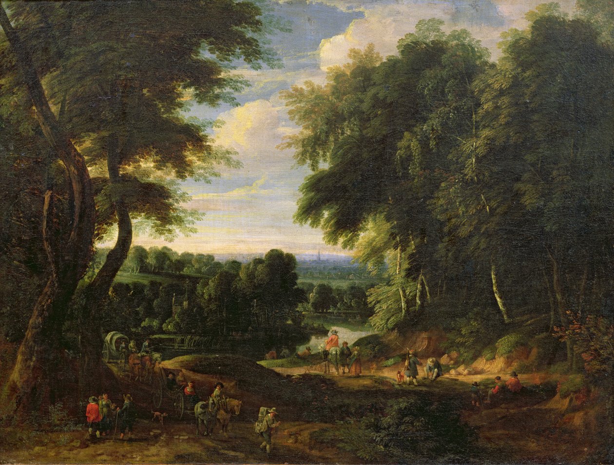 The Road to Boitsfort from Auderghem and the Ten Reuken Pond