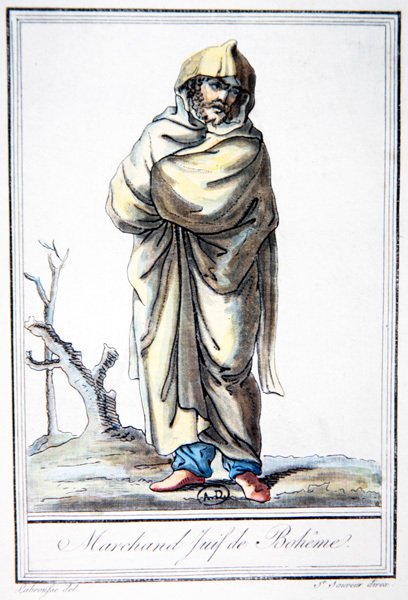 A Jewish Merchant of Bohemia, from 'Encyclopedie des Voyages', engraved ...