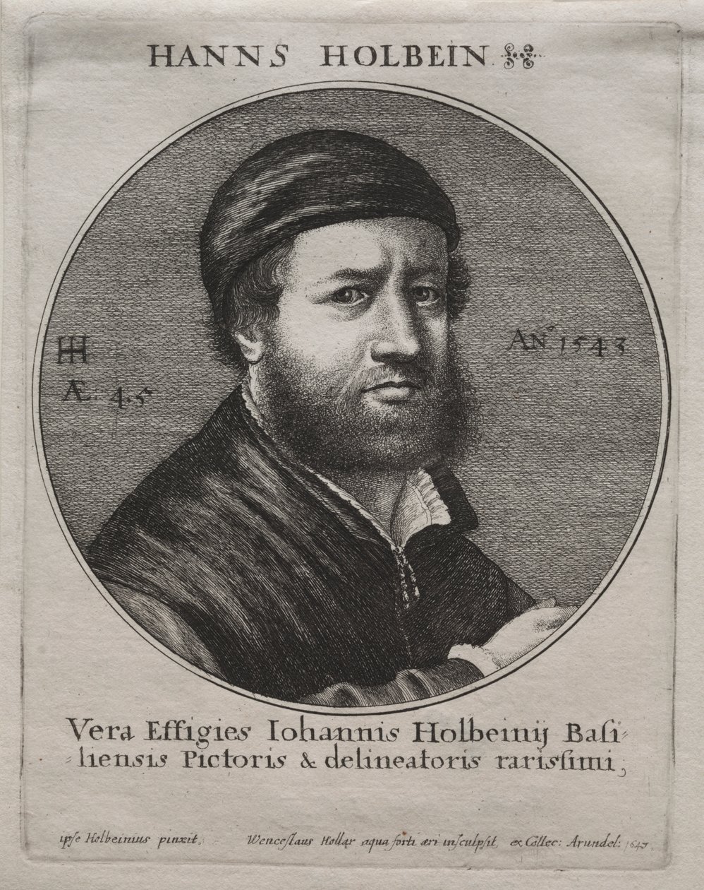 Portrait of Hans Holbein by Jacques Bellange