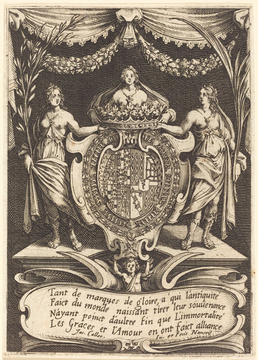 Frontispiece for The Combat at the Barrier by Jacques Callot