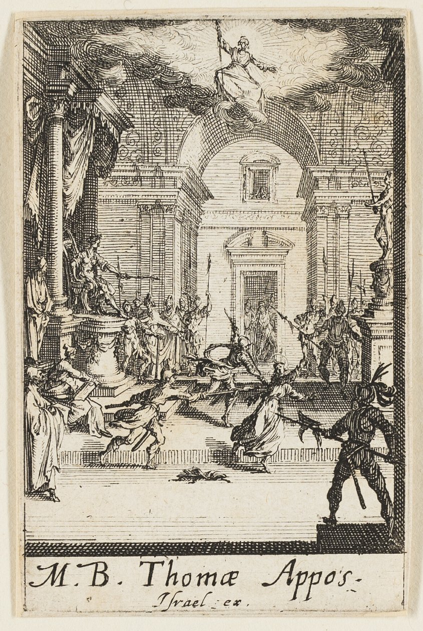 Martyrdom of Saint Thomas, plate six from The Martyrdoms of the Apostles