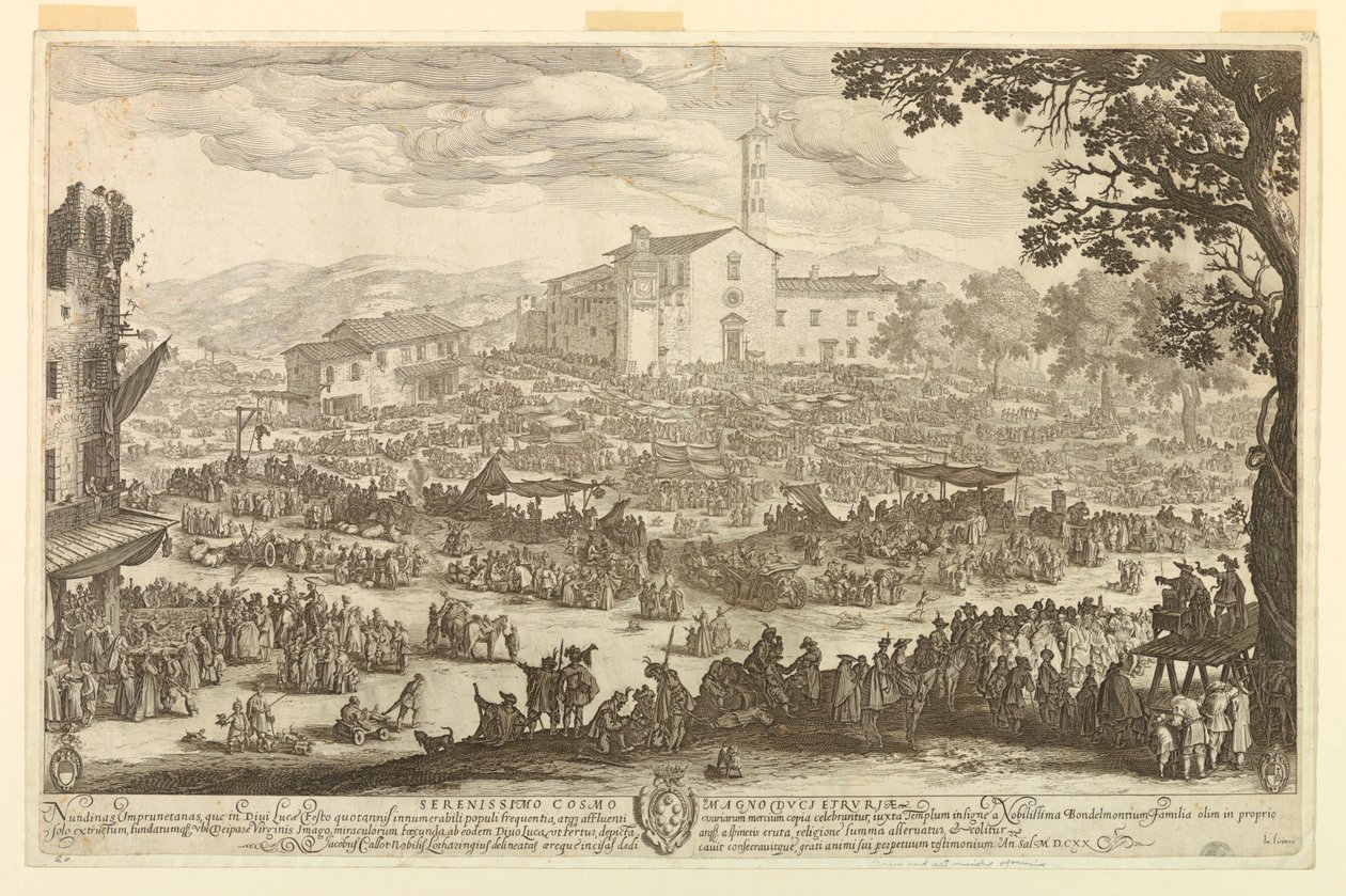 The Fair at Impruneta by Jacques Callot: Fine art print