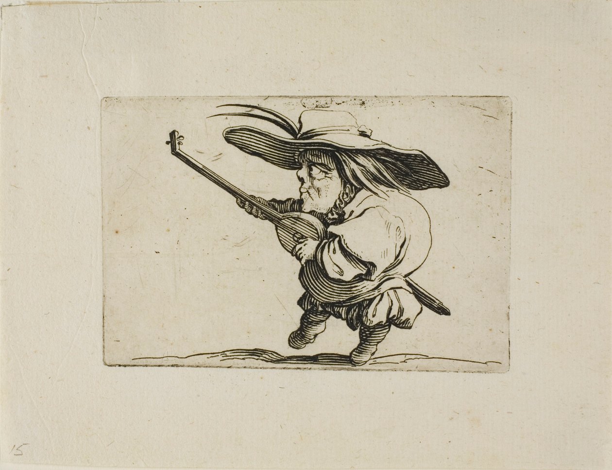 The Lute Player by Jacques Callot: Buy fine art print