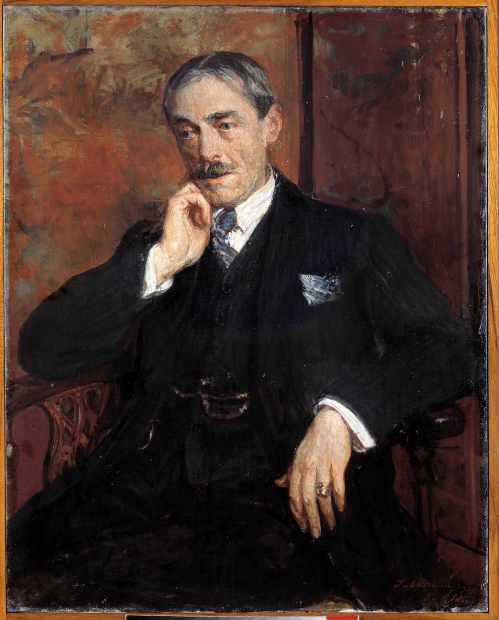 Portrait of Paul Valery by Jacques-Emile Blanche