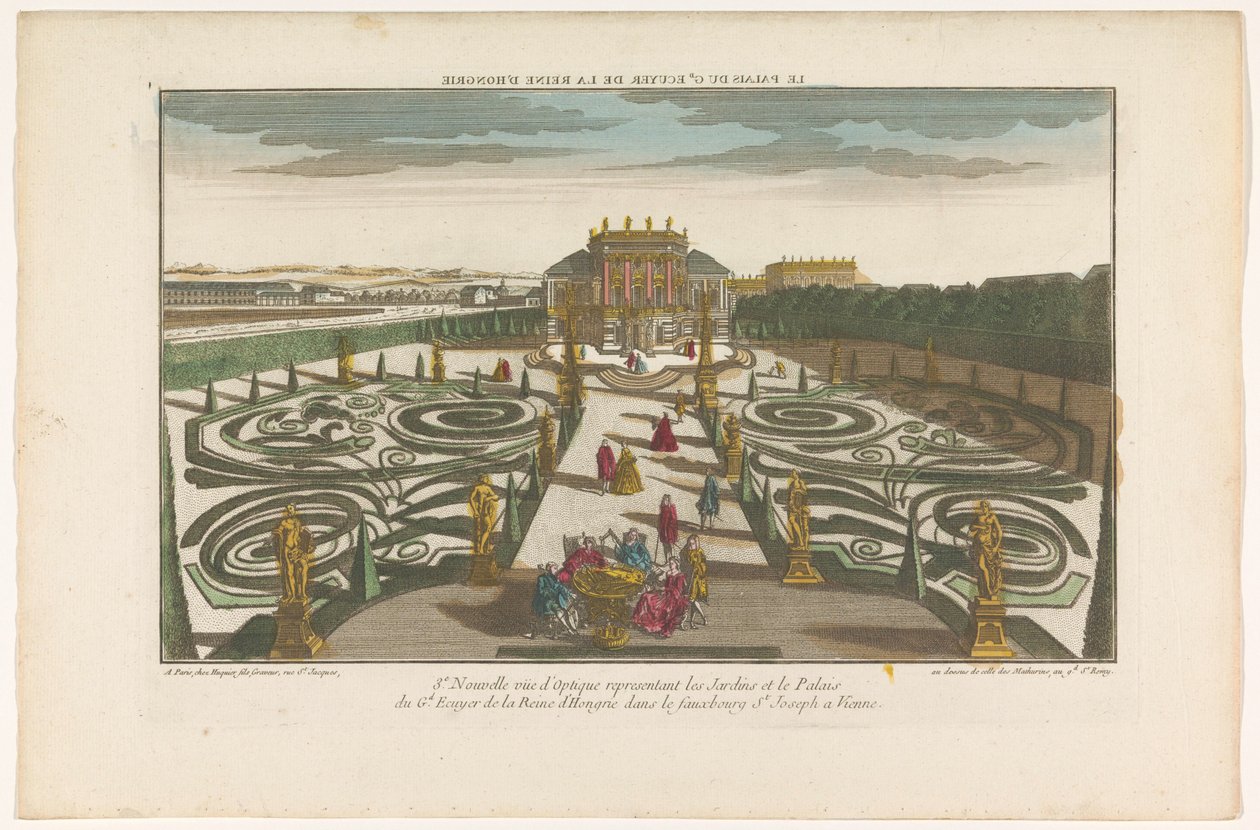 View of the Garden and Palace of an Officer of the Queen of Hungary in ...