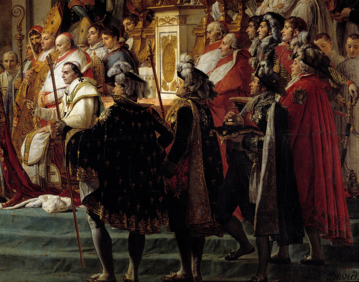 The Rite of Napoleon (detail) by Jacques Louis David