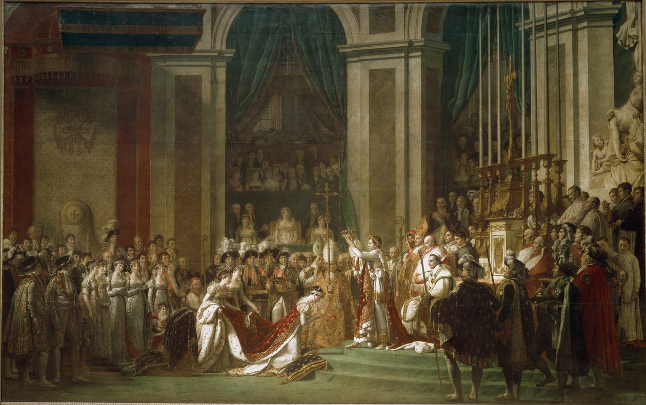 The Consecration of the Emperor Napoleon I and Coronation of the ...