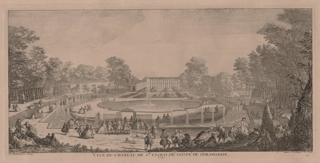 Chateau St. Cloud by Jacques Rigaud: Buy fine art print