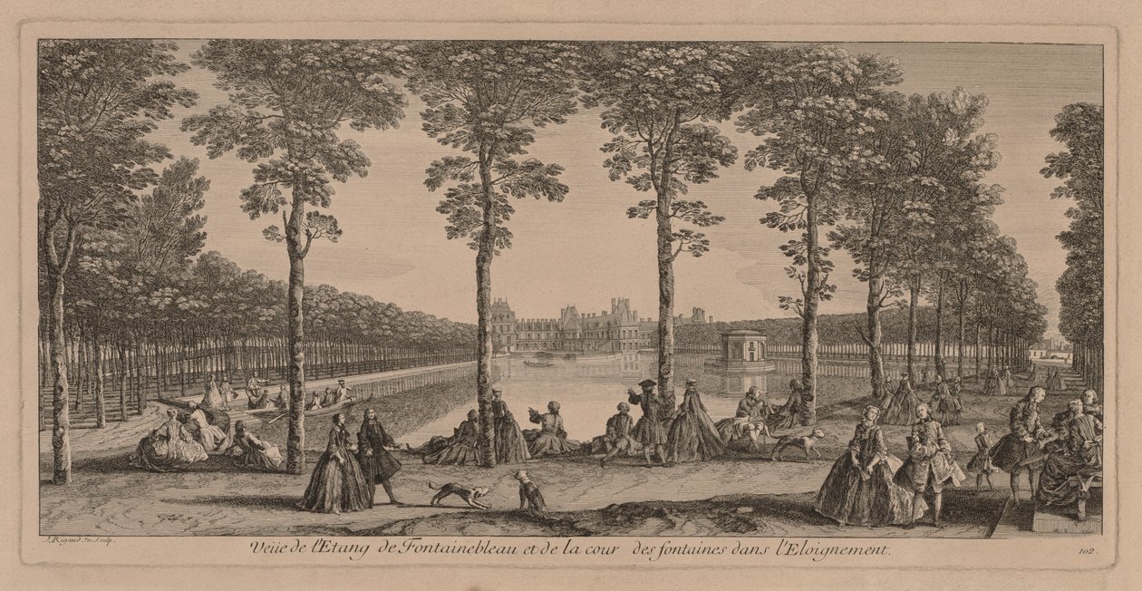 The Pool at Fontainebleau by Jacques Rigaud