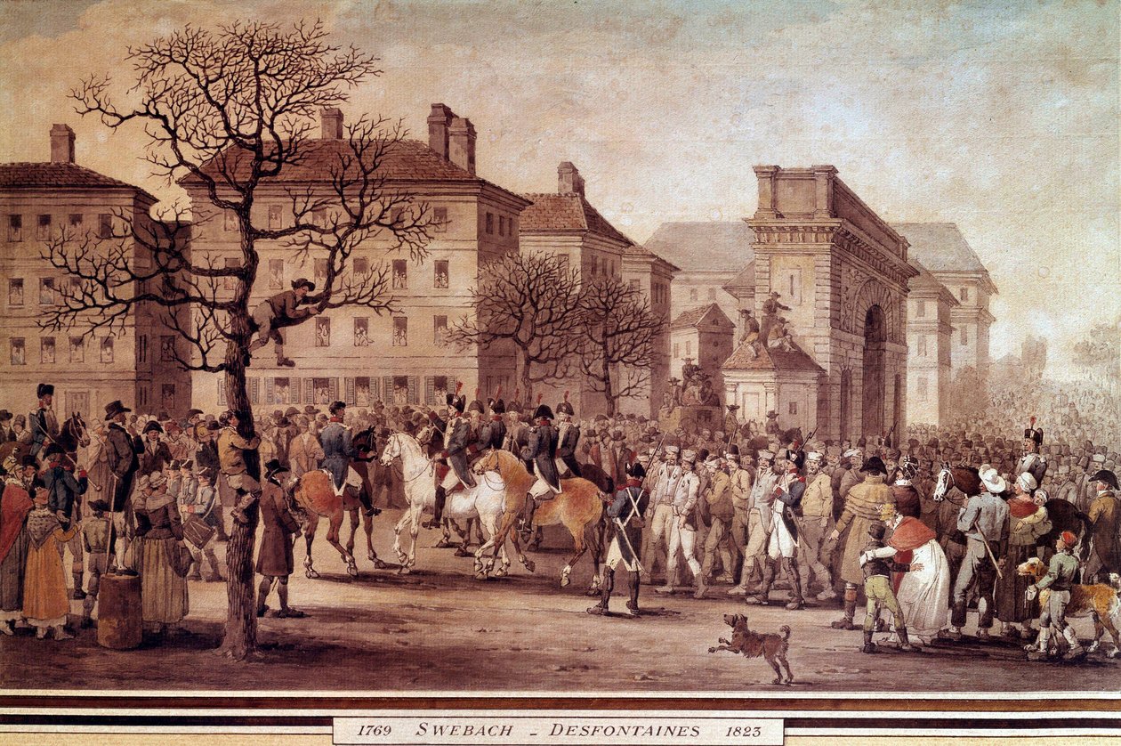Campaign of France in 1814: Entry in Paris of Prisoners of Allied Armies