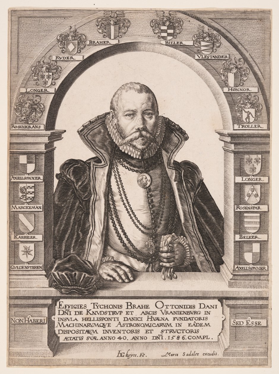 Tycho Brahe, Astronomer by Jacques de Gheyn II
