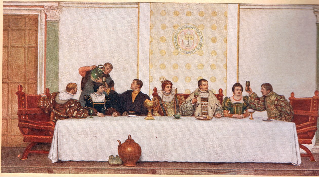 The Wedding Feast, illustration from 'The Merchant of Venice'