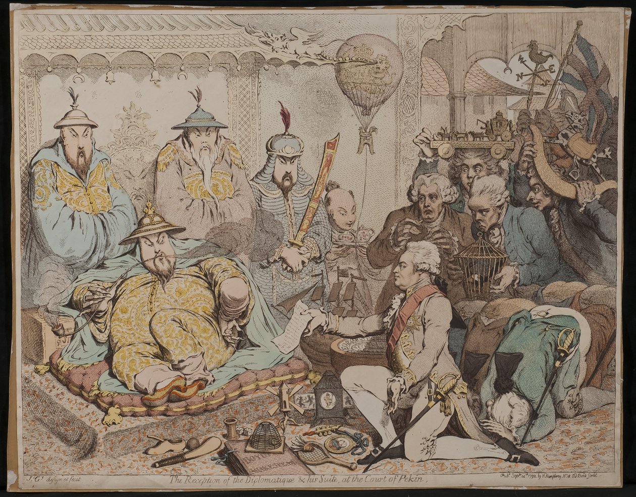 The Reception of the Diplomatique & his Suite, at the Court of Pekin, 1792