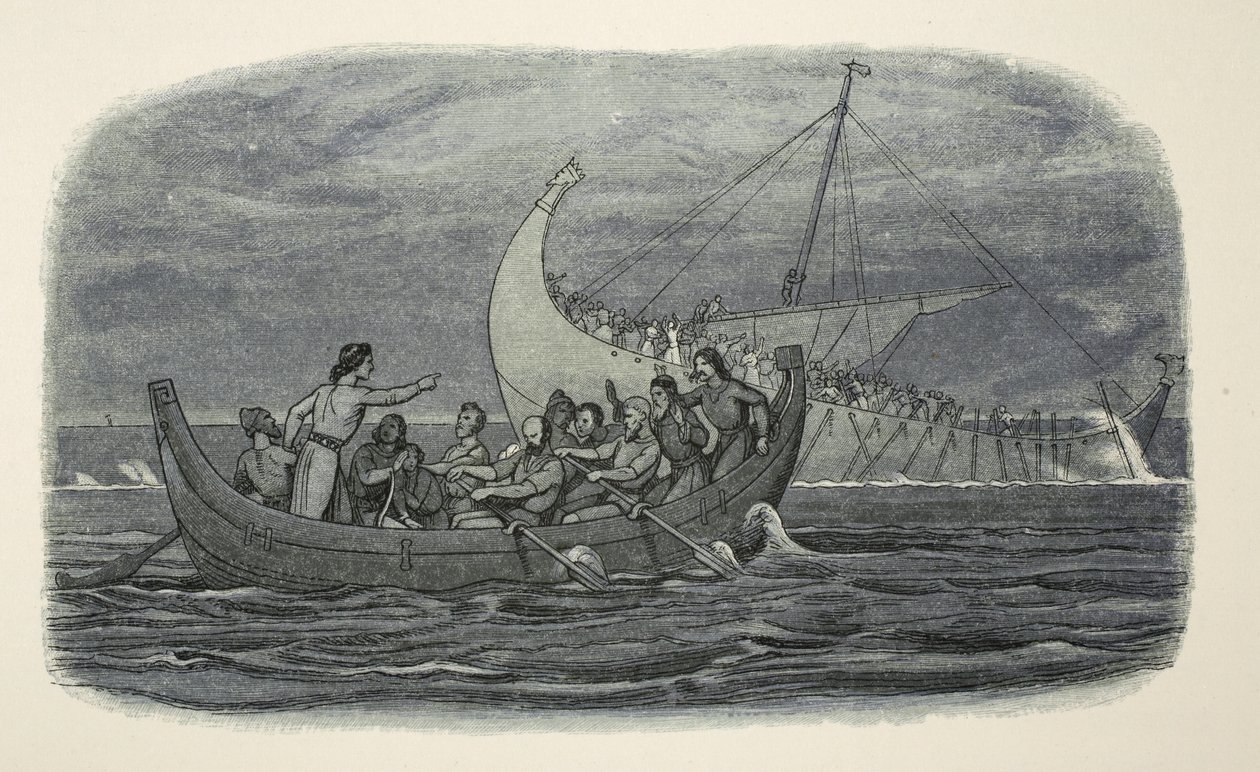 Wreck of the White Ship, from A Chronicle of England BC 55 to AD 1485