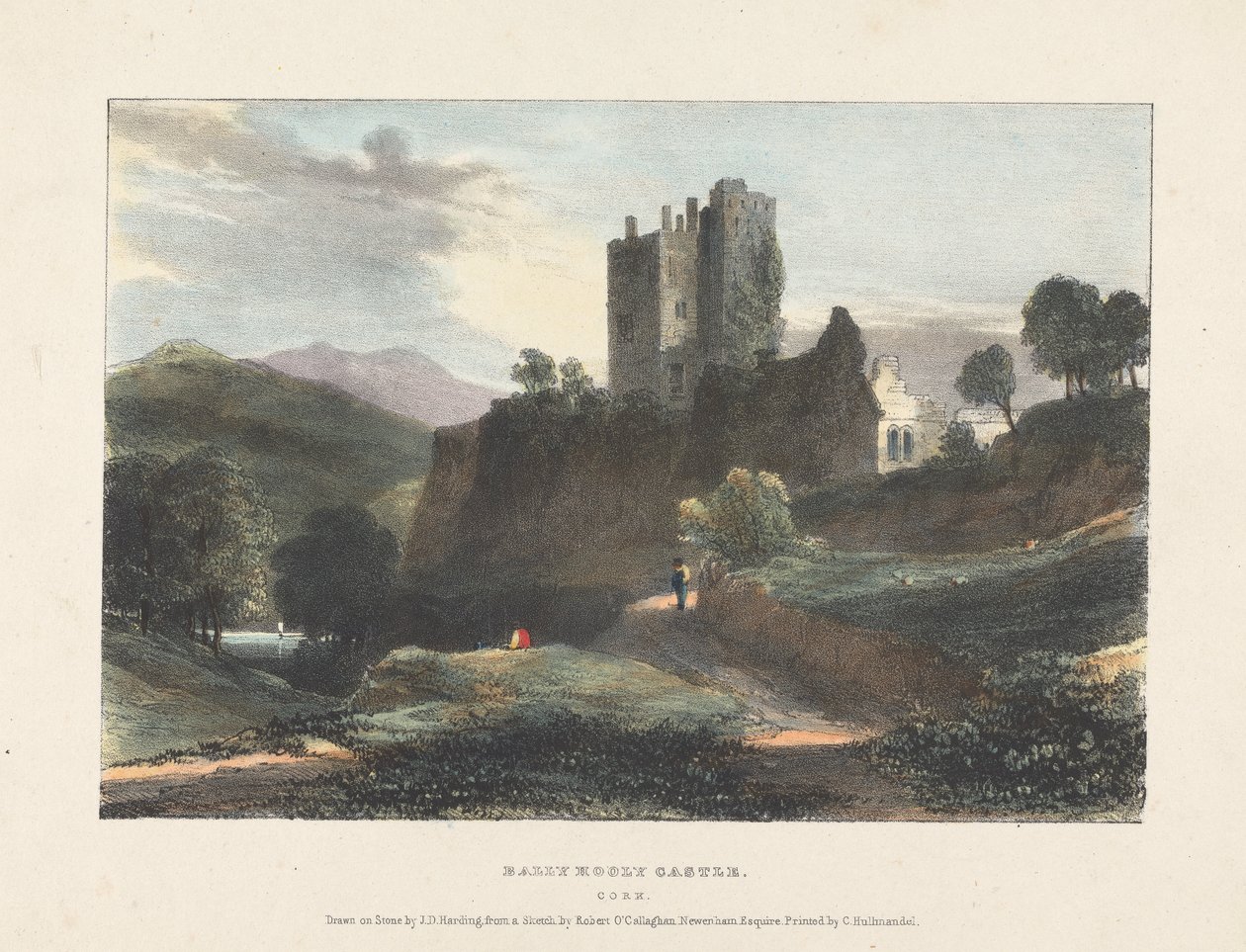 Dally Hooly Castle by James Duffield Harding: Fine art print