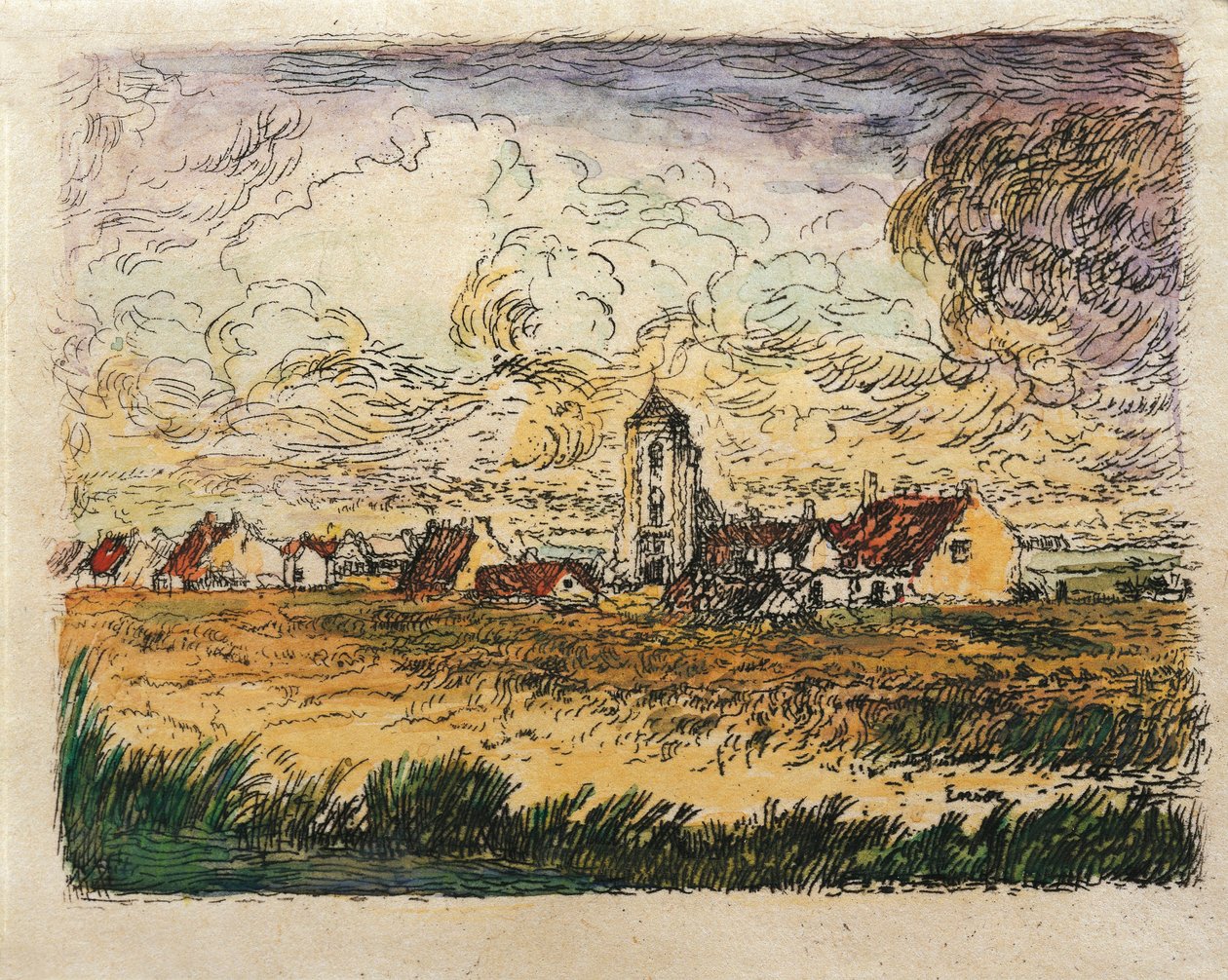 Belgium, Little View of Mariakerke by James Ensor