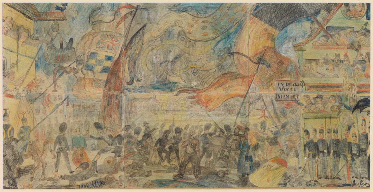 The Strike Action by James Ensor: Buy fine art print