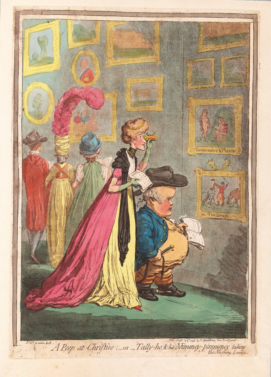 A peep at Christies; - or - tally-ho, and his Nimeny-pimmeney taking ...