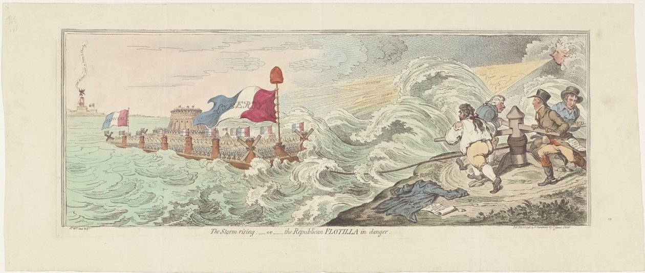 Satire on the French Plans for an Invasion of England, 1798