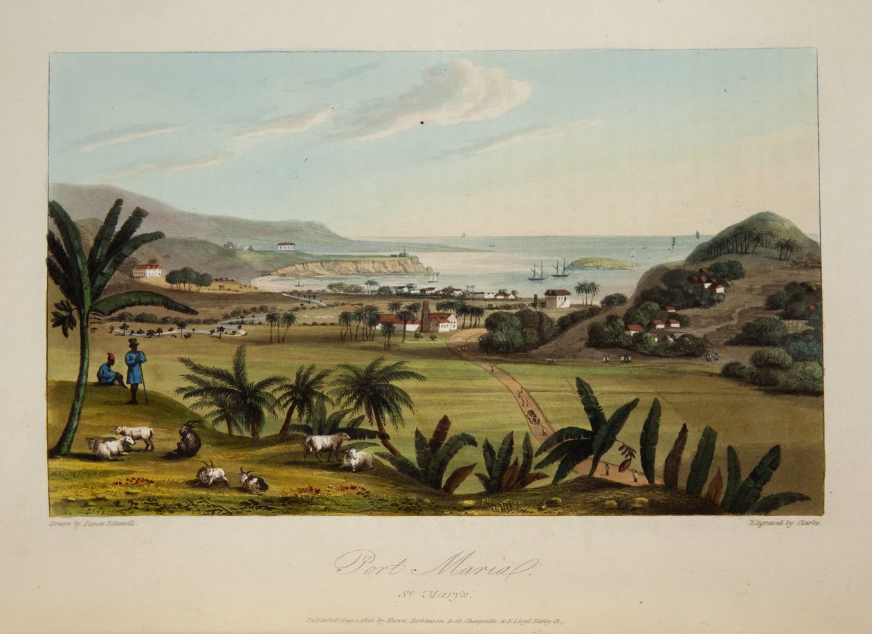 Port Maria, St. Mary's by James Hakewill: Fine art print