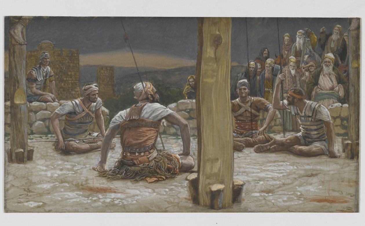 The Four Guards Sat Down and Watched Him, illustration from The Life of ...
