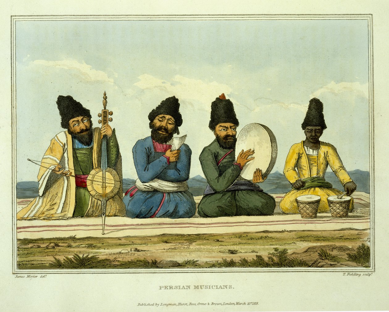 Persian Musicians, from 'Journey through Persia, Armenia, and Asia ...