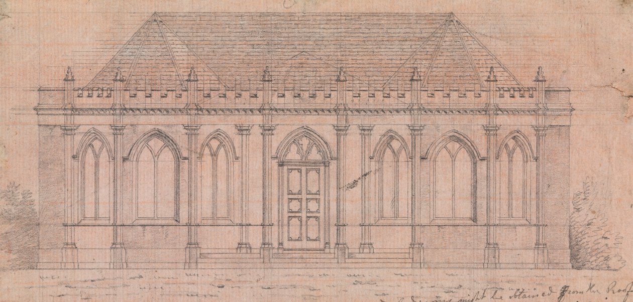 Preparatory Drawing for Design 20, Plate 18 of A Collection of Designs ...
