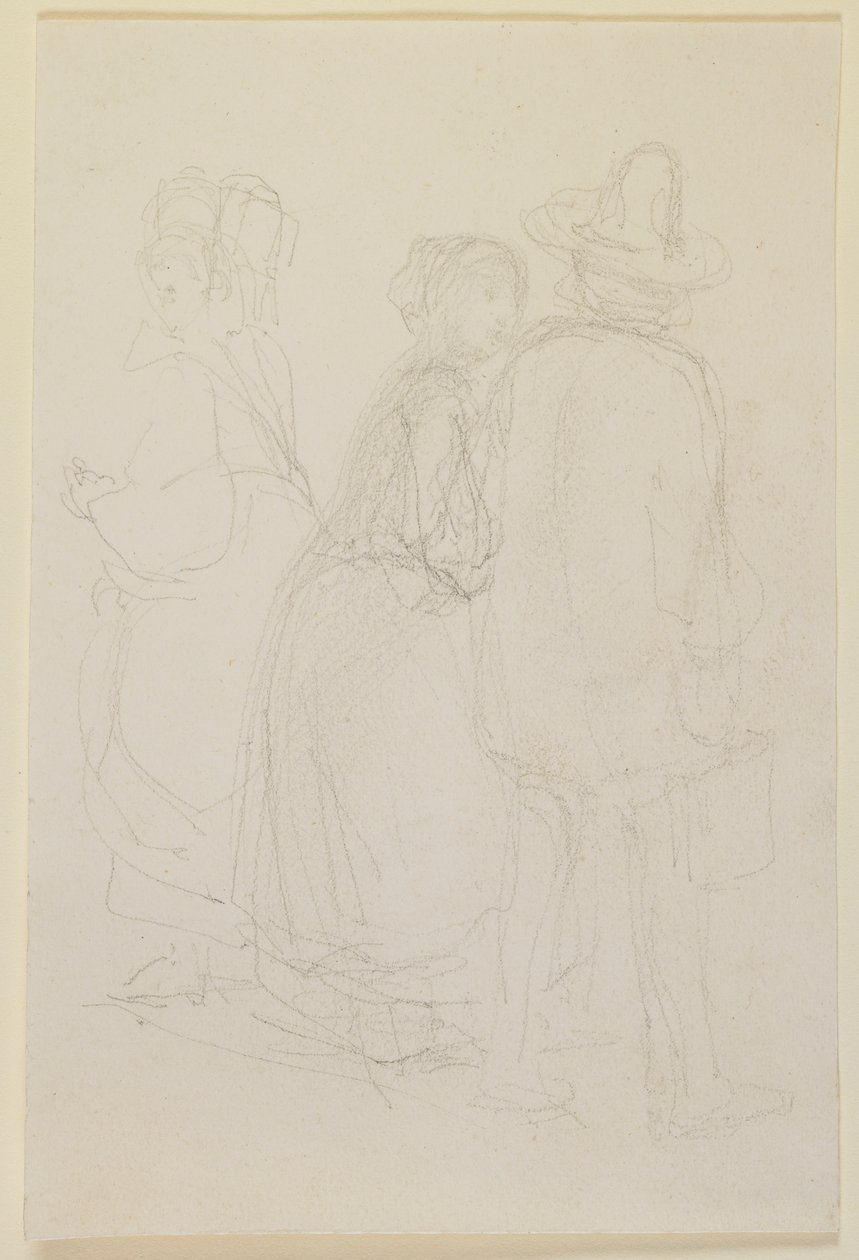 Group of Three Standing Figures