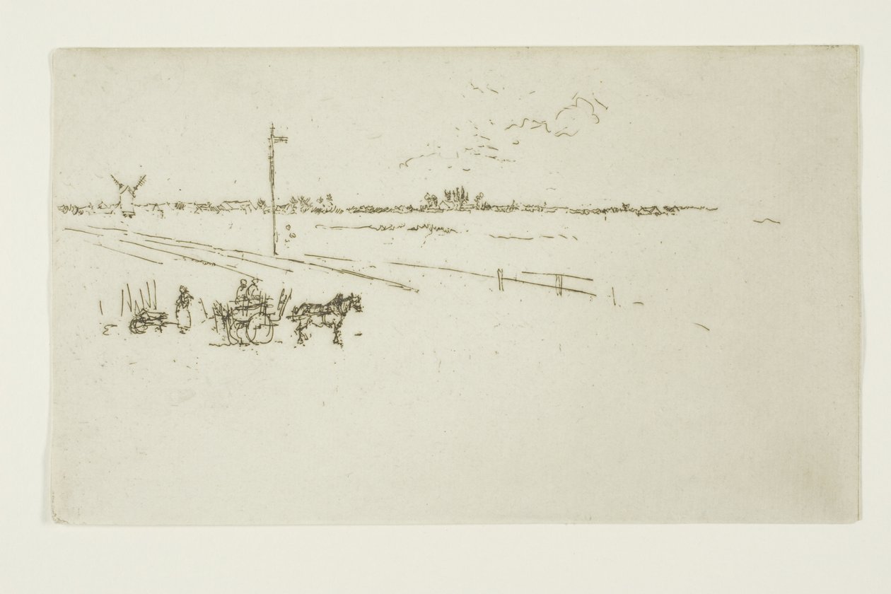 Railway Station, Voves by James McNeill Whistler