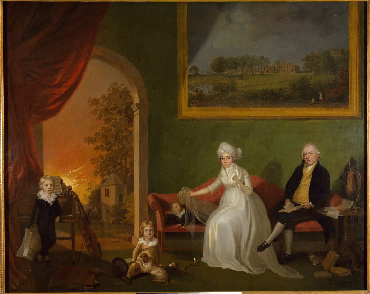 Portrait of Robert Mynors and His Family, 1797