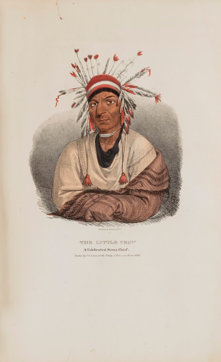 The Little Crow, A Celebrated Sioux Chief, from The Aboriginal Portfolio