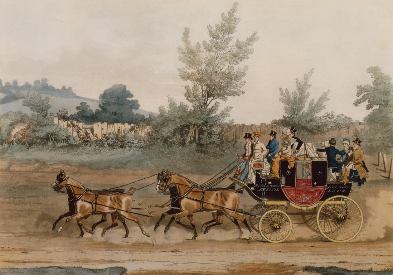 Light Post Coach by James Pollard: Buy fine art print