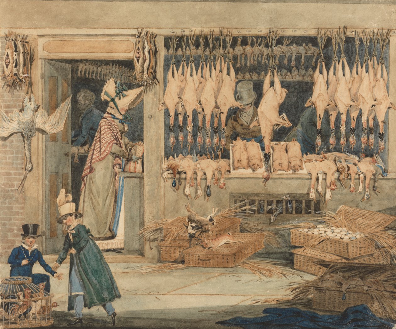 The Poultry Market by James Pollard: Buy fine art print