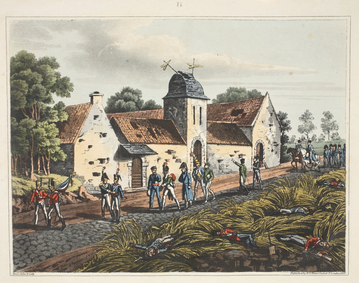 The Farm House at Mont St Jean by James Rouse