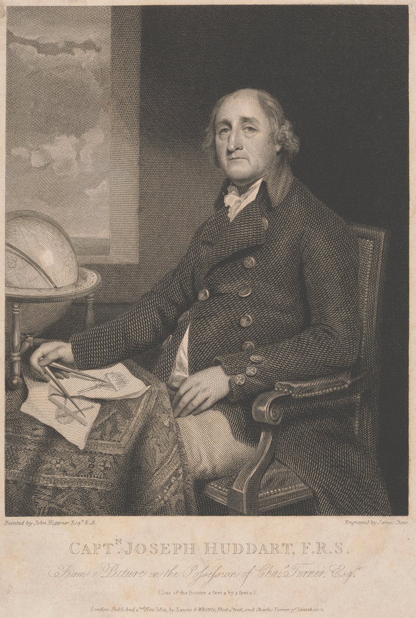 Captain Joseph Huddart by James Stow: Buy fine art print