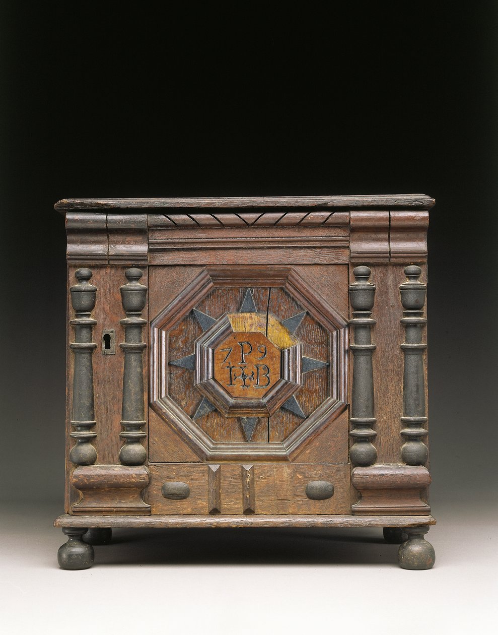 The Joseph and Bathsheba Pope Carved and Applied Valuables Cabinet ...