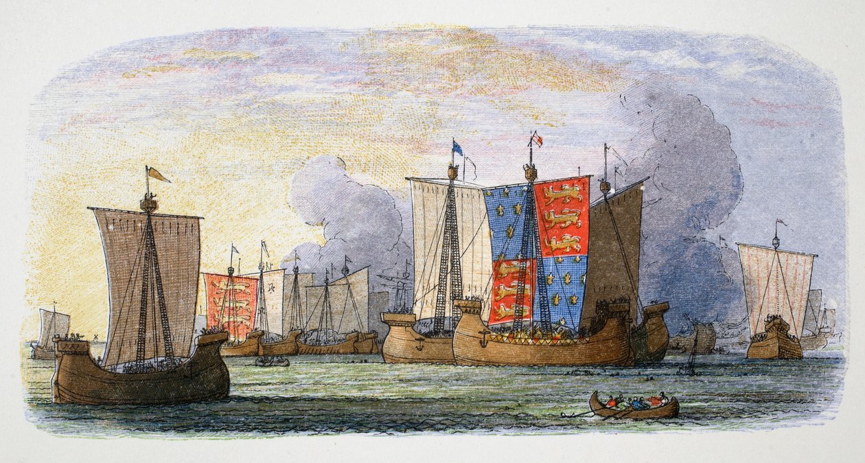 Battle of Sluys, 1340 by James William Edmund Doyle