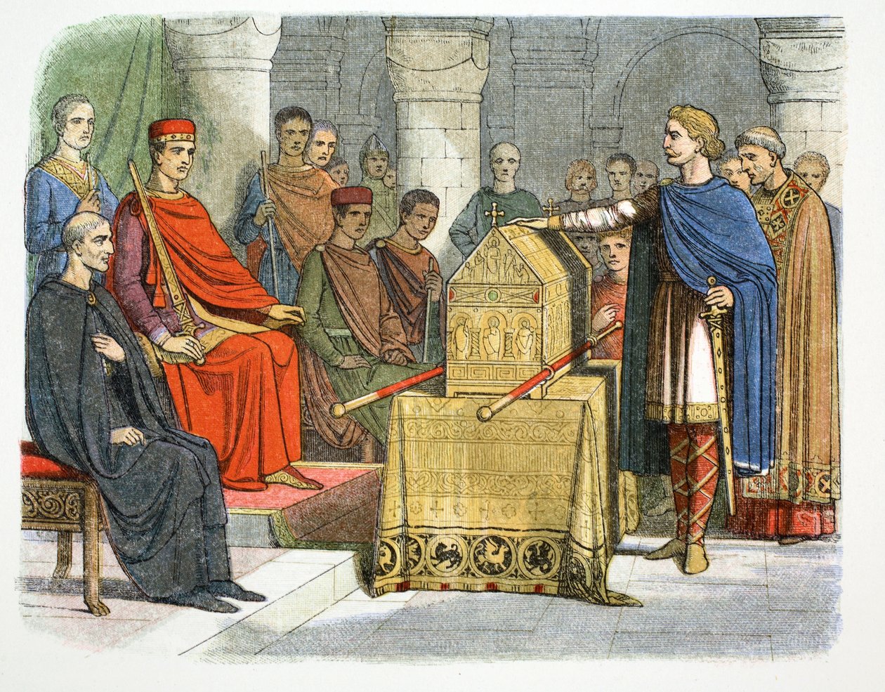 Harold II Swears Fidelity to Duke William of Normandy, 1064, 1864