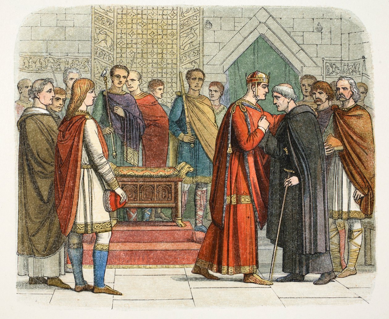 King William I Pays Court to the English Leaders
