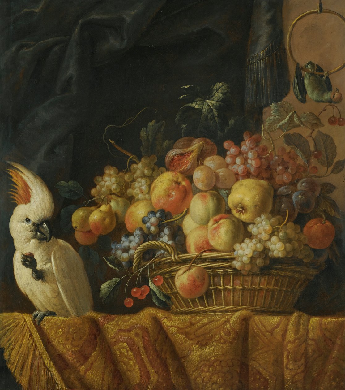 Still Life with a Parrot by Jan Pauwel Gillemans the Younger