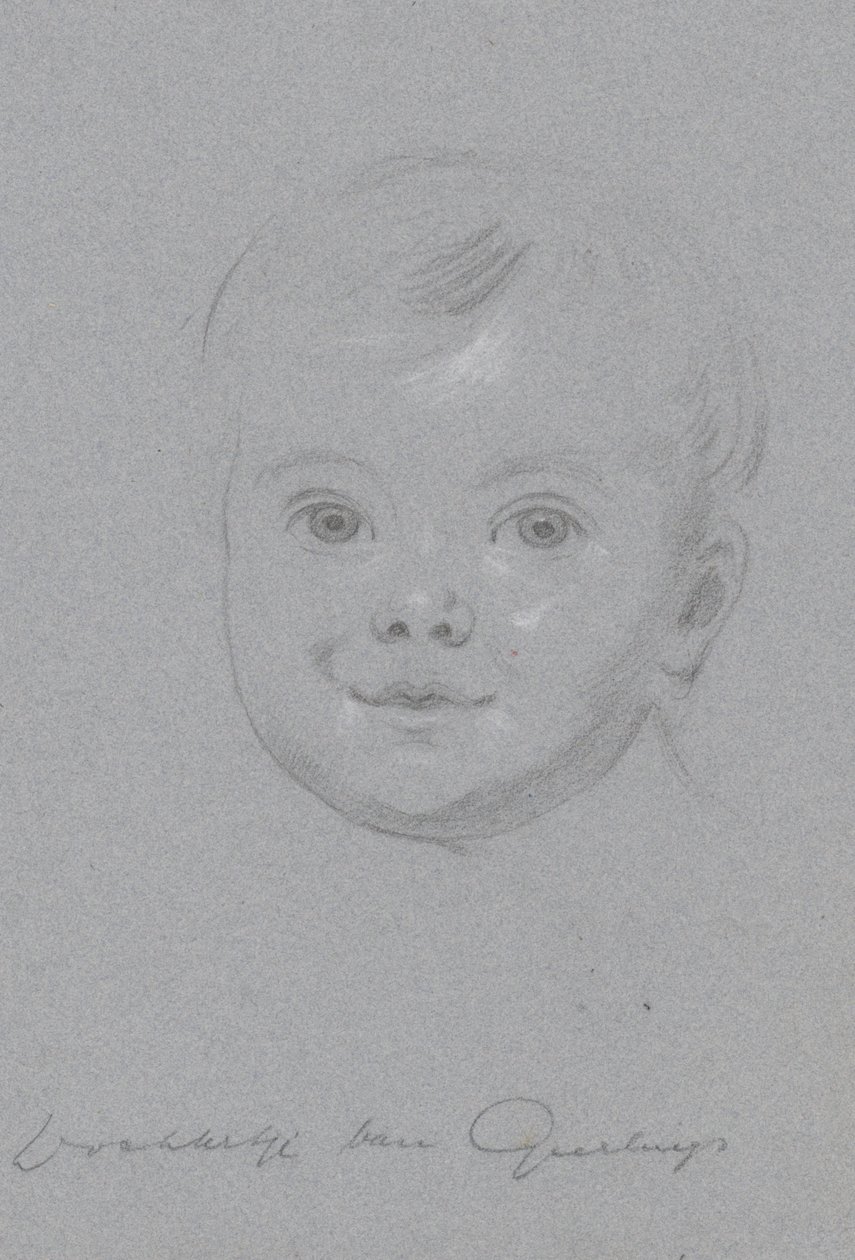 Portrait of Geerlings' daughter by Jan Adam Kruseman