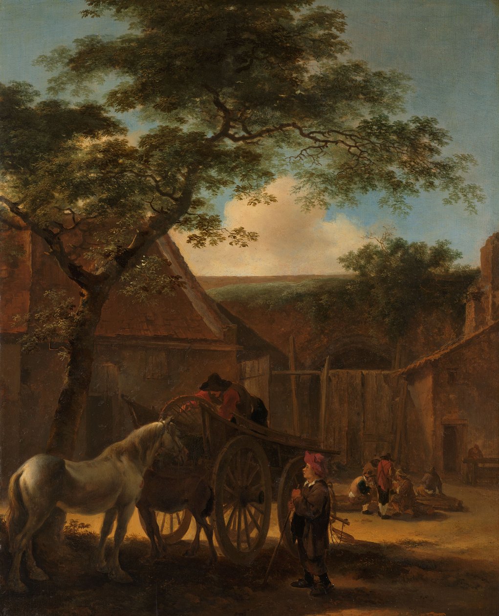 Farmyard by Jan Both: Highest-quality art reproduction