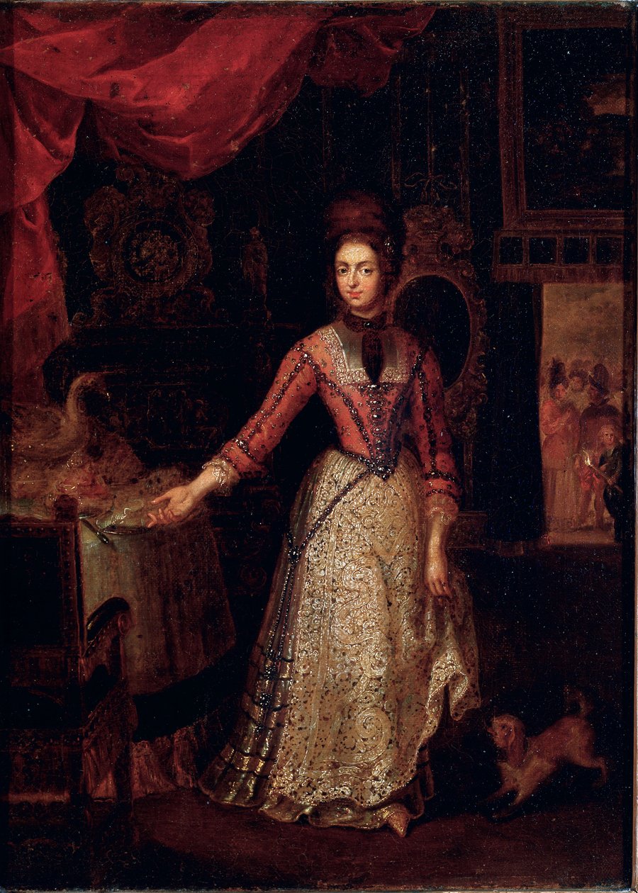 Portrait of Anna Maria Luisa de Medici by Jan Frans Douven