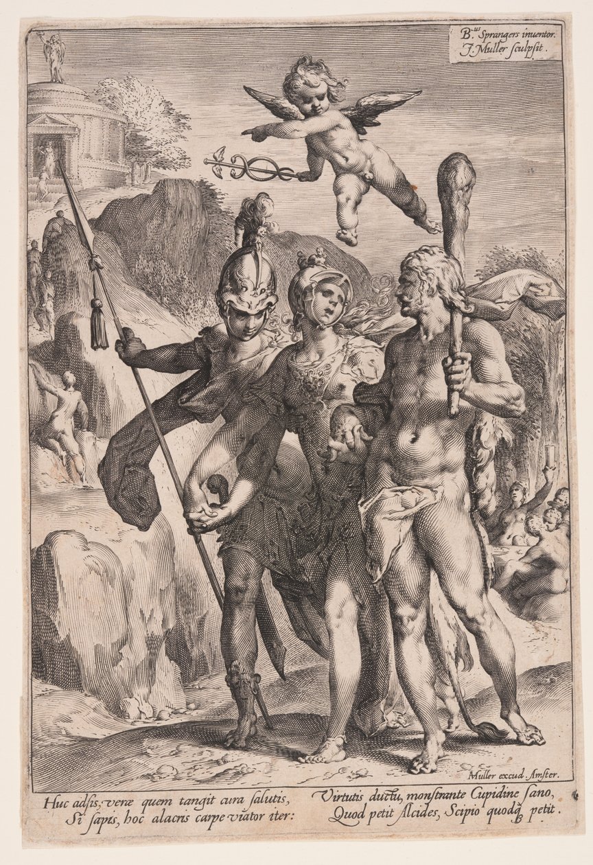 Minerva and Cupid Leading Hercules and Scipio to the Path of Virtue