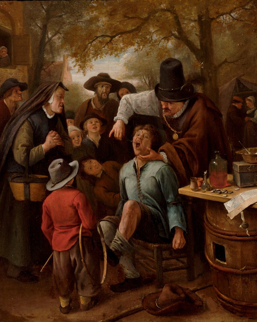 The Tooth-Puller by Jan Havicksz. Steen: Fine art print