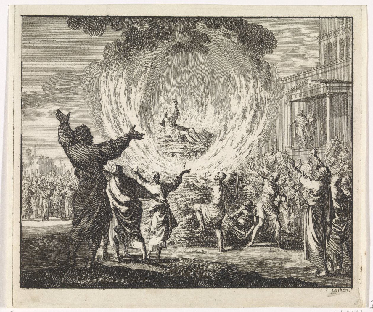 St. Polycarp is Set on a Pyre but the Flames Do Not Burn Him
