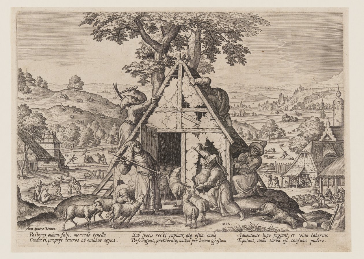 The False Shepherd by Jan Sadeler I: Buy fine art print